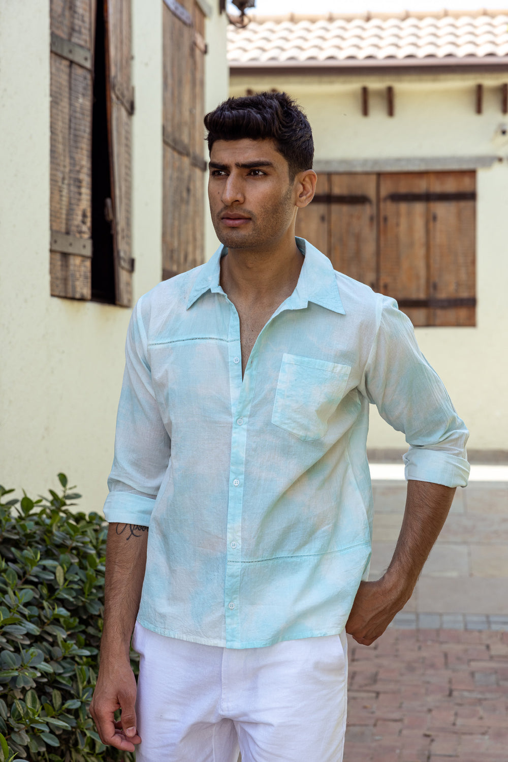 Aasmani Rang Mens Shirt